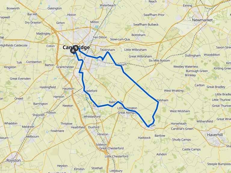 Linton & Teversham | road ride | Komoot